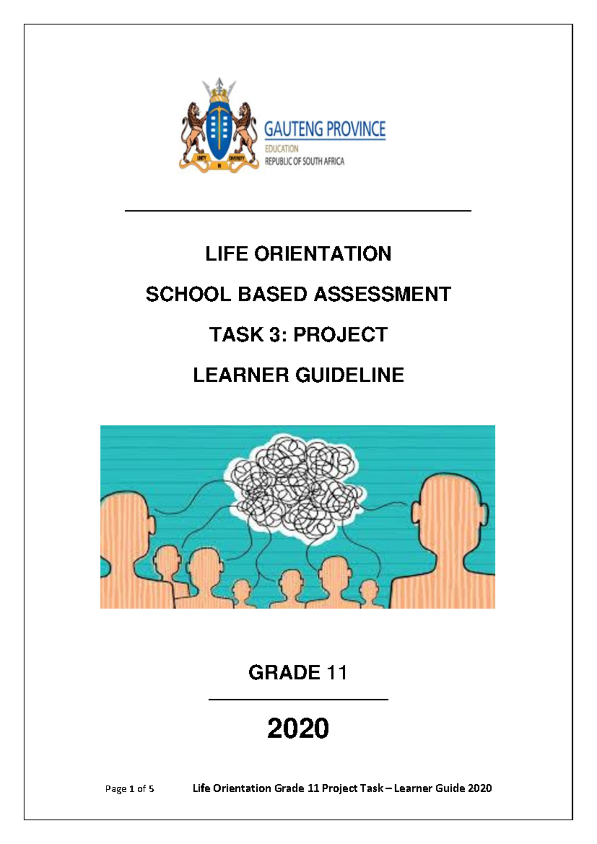 LIFE Orientation G11 SBA Task 3: Project on Youth Risk Behaviours - Studocu