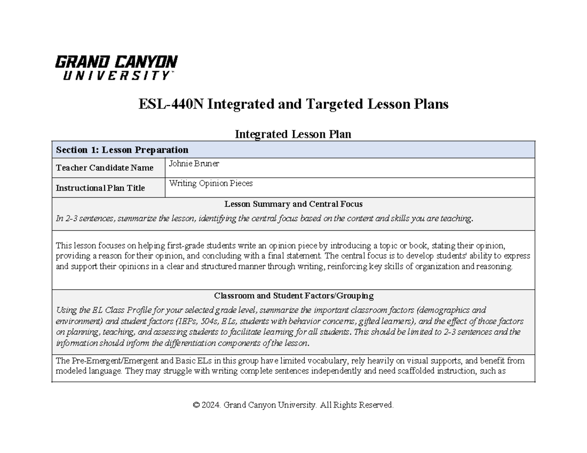ESL-440N-RS-T7-Integrated and Targeted Lesson Plans - ESL-440N ...