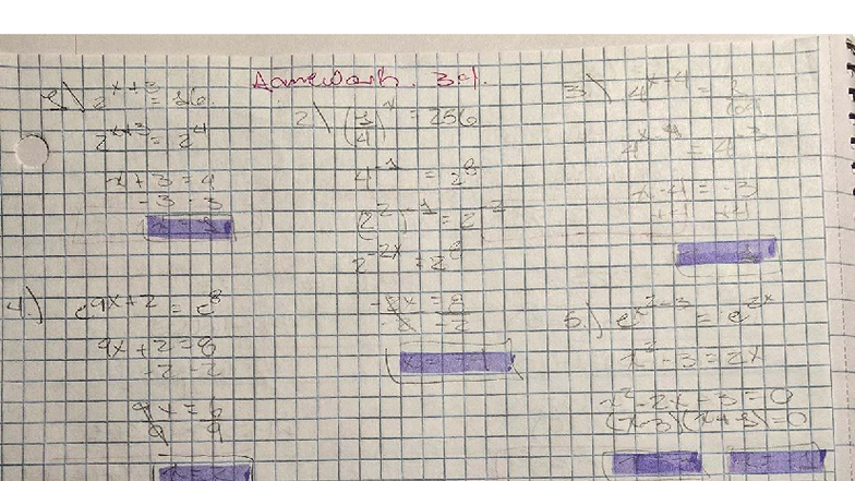 Log HW 3 - Algebra Homework Solutions and Tips - Studocu
