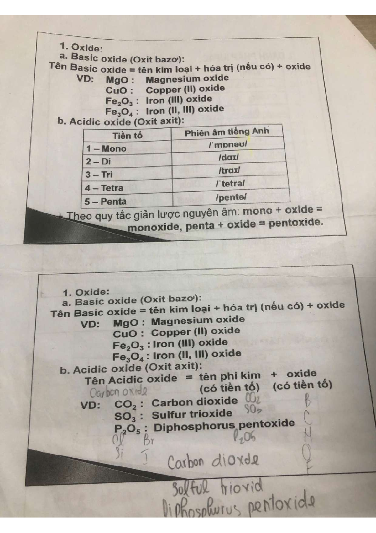 Oxide and Acid Compounds: Basic and Acidic Oxides Overview - Studocu