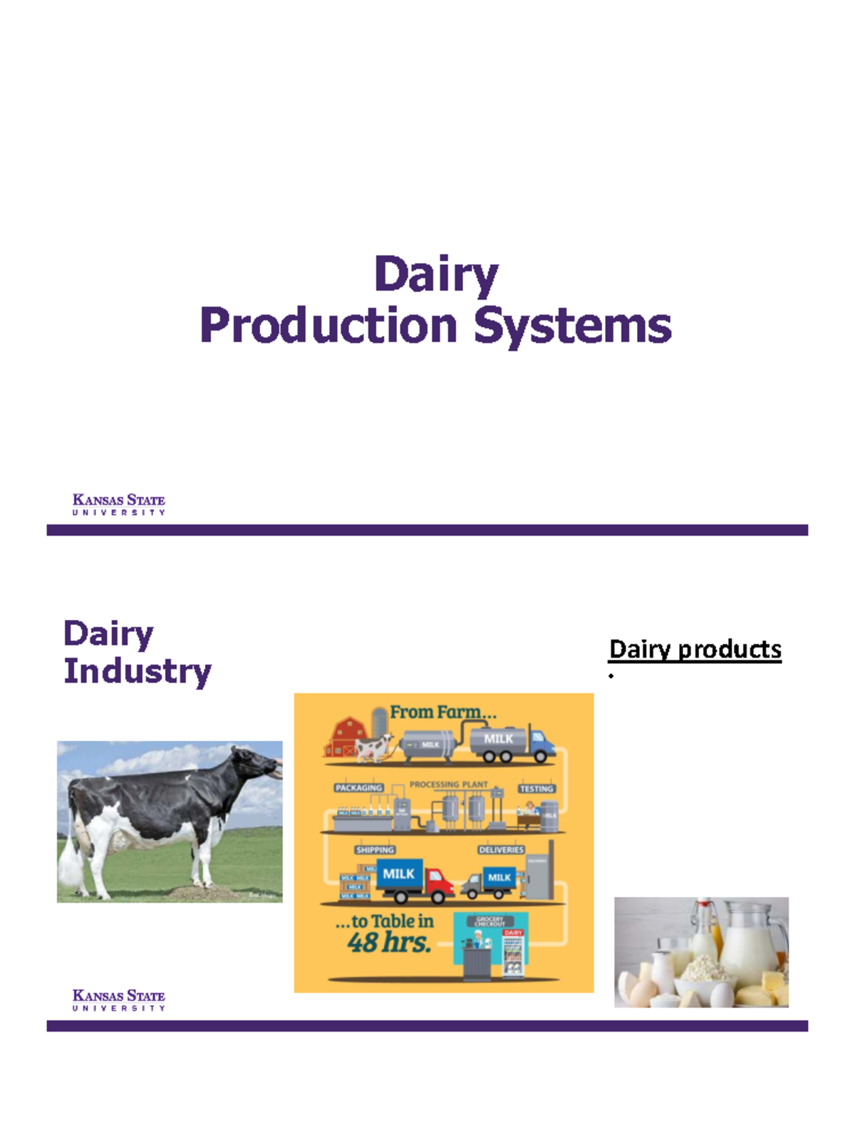 Dairy Cattle Management and Production Systems Overview (Dairy 101 ...