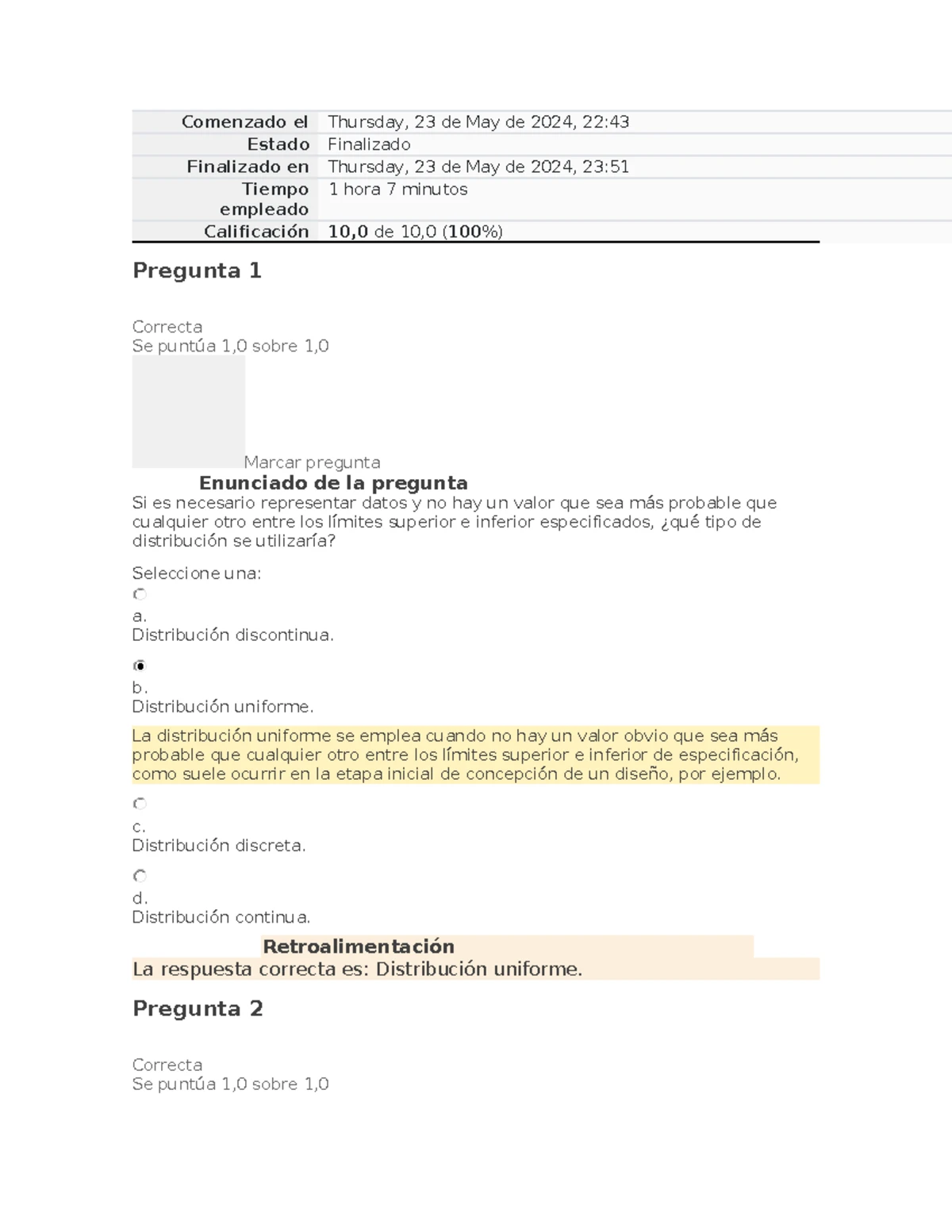 Respuestas Examen Planificación Gestión Riesgos C2 - Studocu