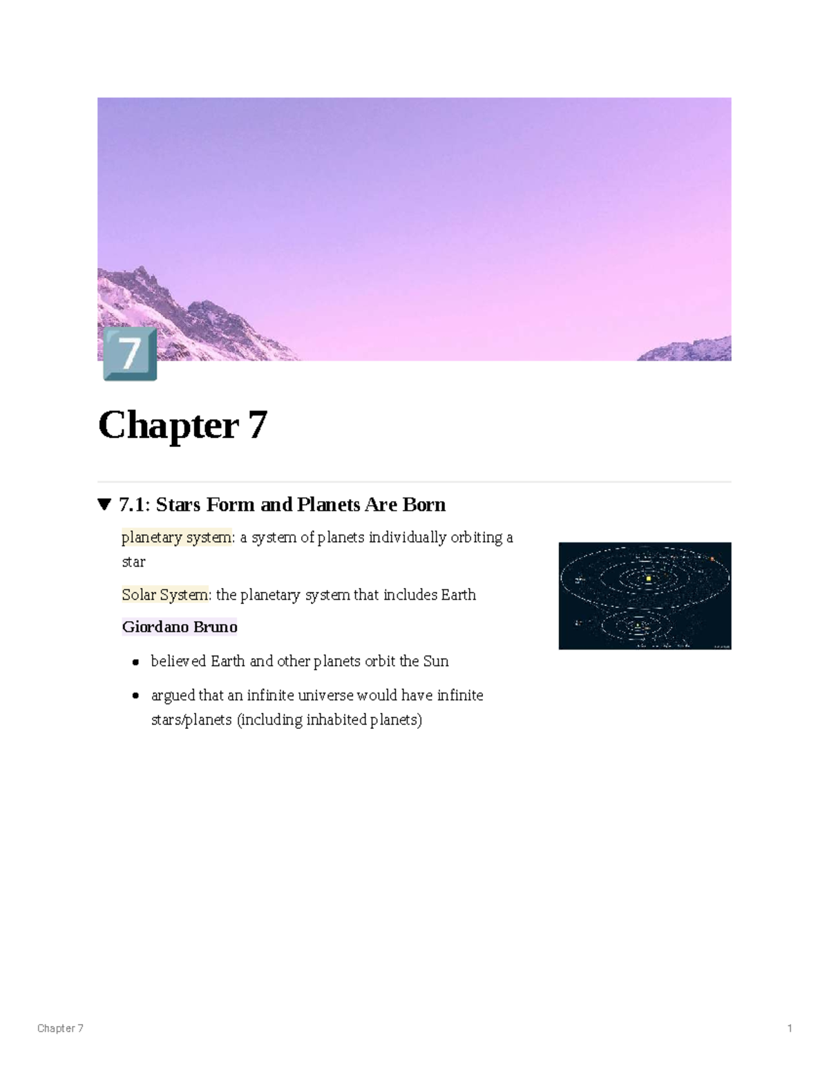 Understanding Planet Formation: Chapter 7 Insights (ASTR 101) - Studocu