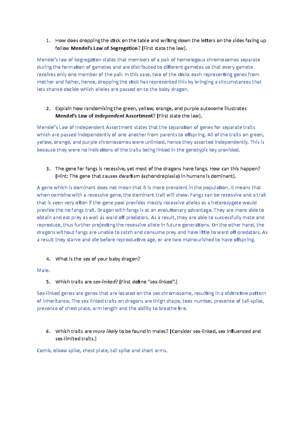 (baby dragon genetics project ) - How does dropping the stick on the ...
