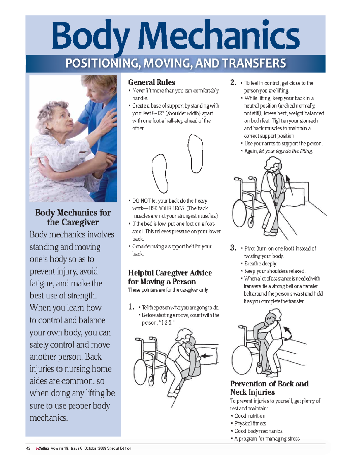 Body Mechanics for Caregivers: Moving Transfers Guide - Studocu