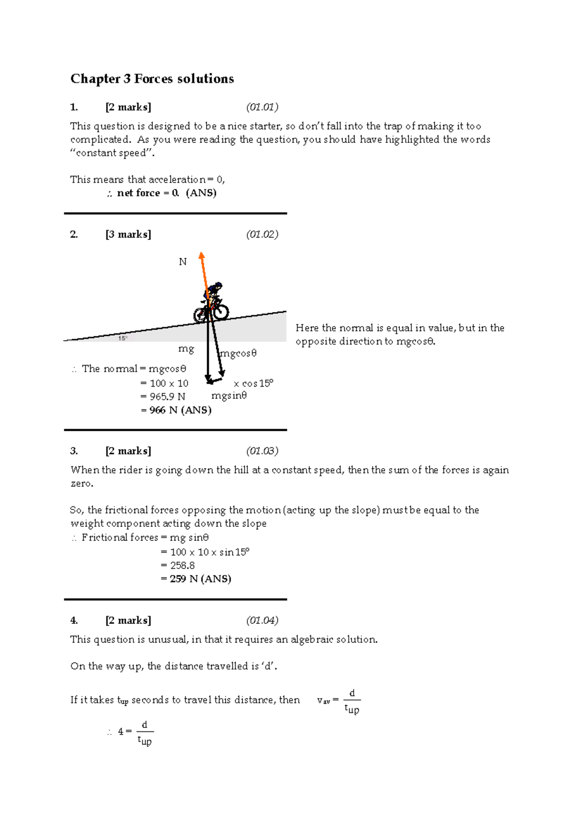 Chapter 3 Forces Solutions - Detailed Problems & Answers (PHYS 101 ...