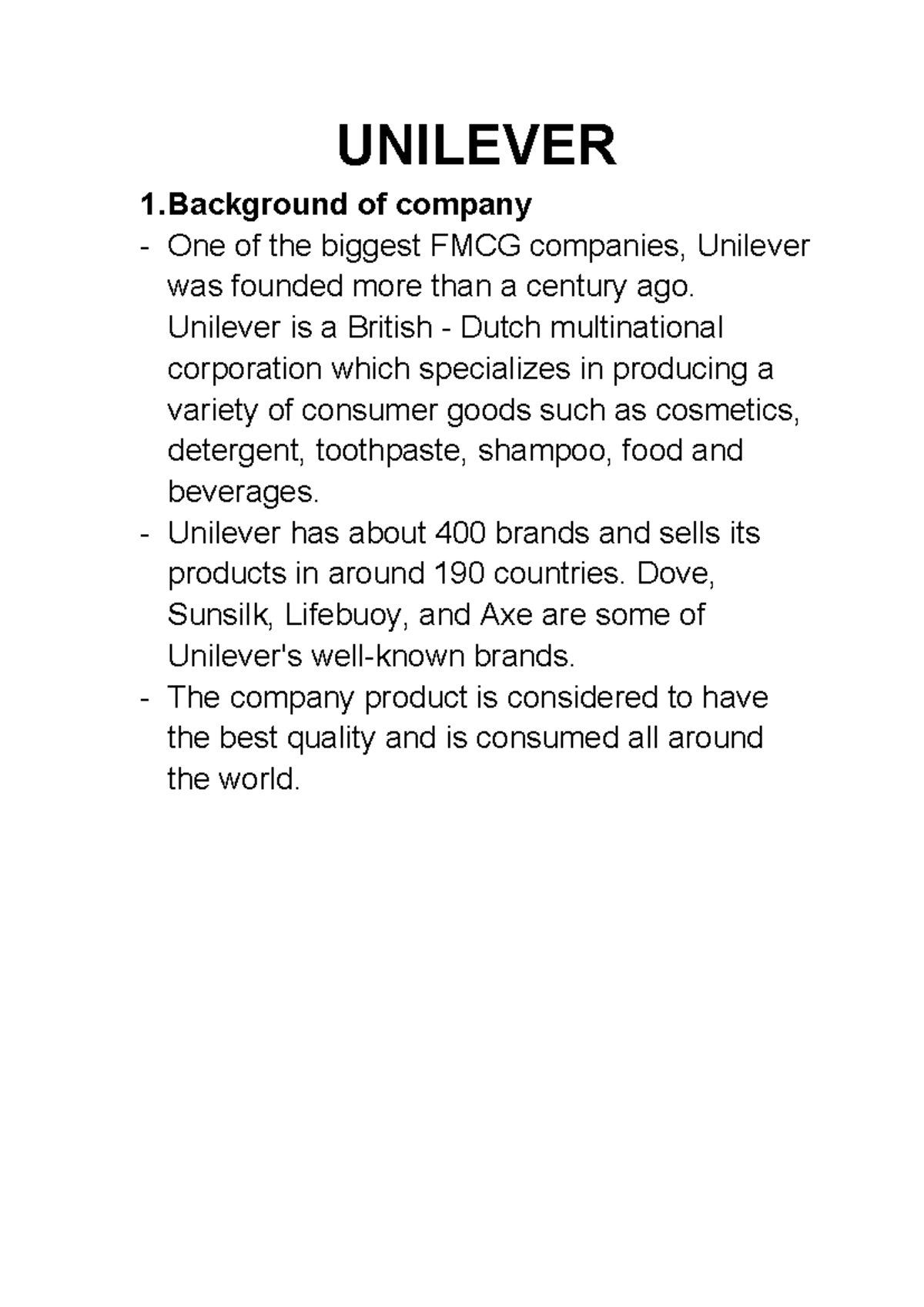 Performance Appraisal Methods at Unilever: Managerial vs Non-Managerial ...