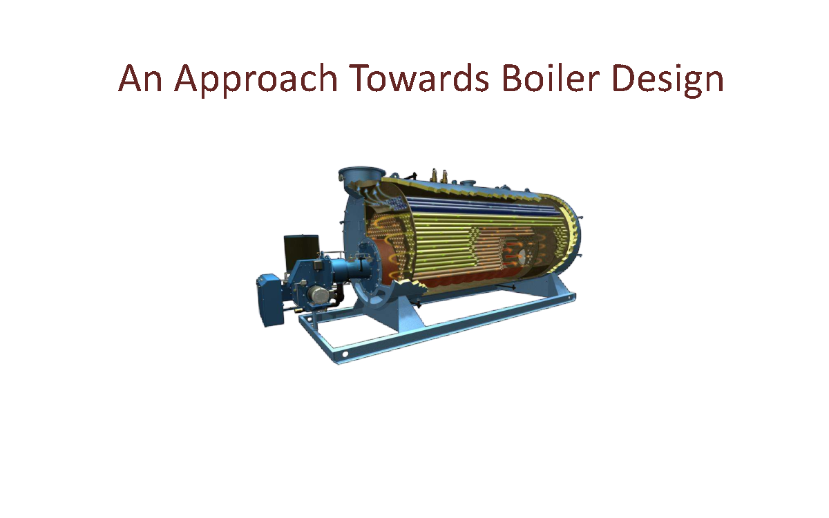 ME307 Final Design Approach for Boiler Systems and Calculations - Studocu