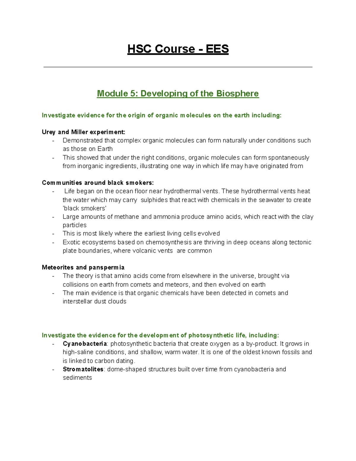 HSC Course - EES - EES study notes - HSC Course - EES Module 5 ...