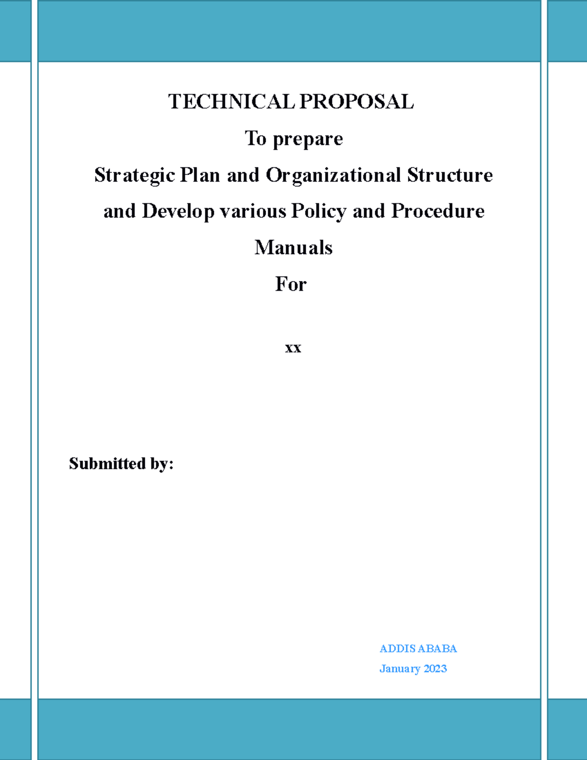 Proposal for Strategic Planning and Org Structure Development - Studocu