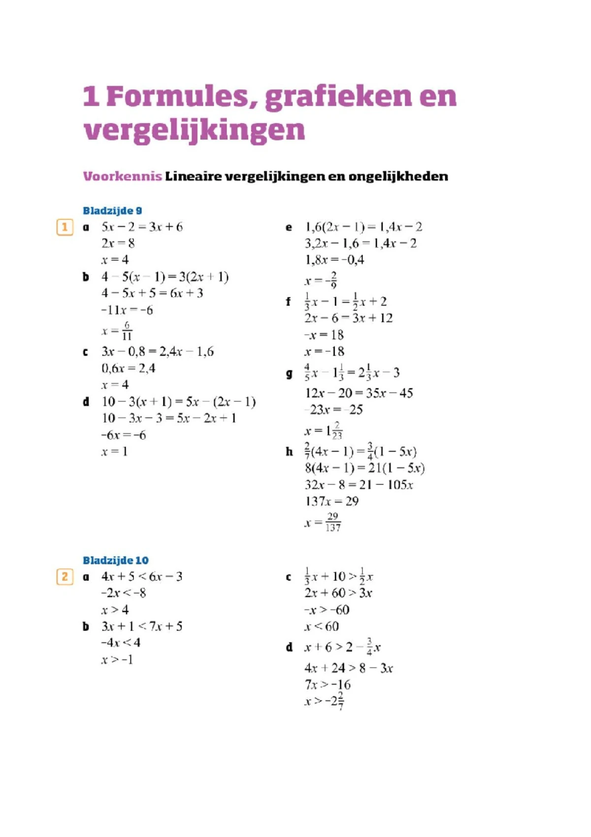 Formulekaart HAVO Wiskunde B: Belangrijke Formules en Regels - Studeersnel