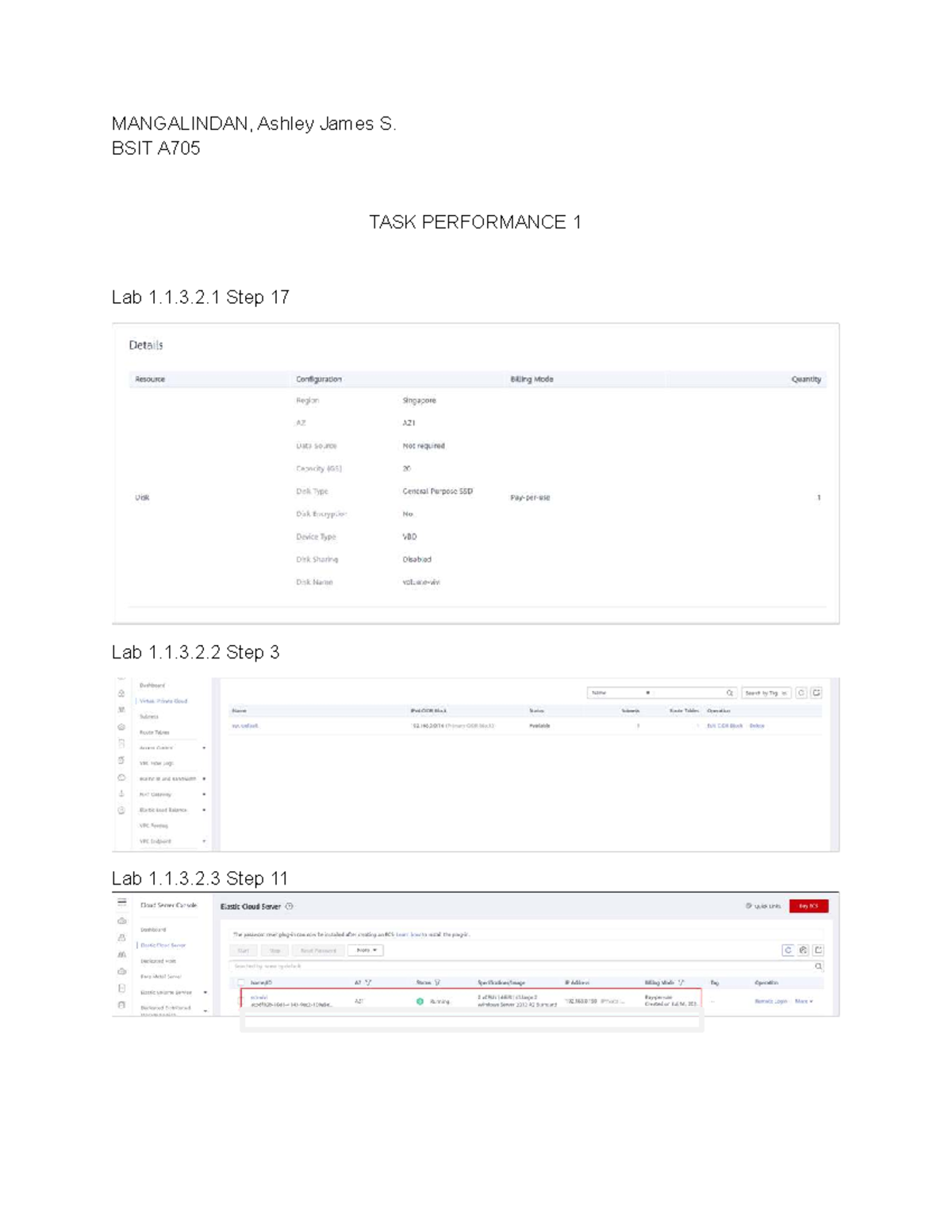 BSIT A705 Task Performance 1: Mangalindan NT2 Prefinals - Studocu
