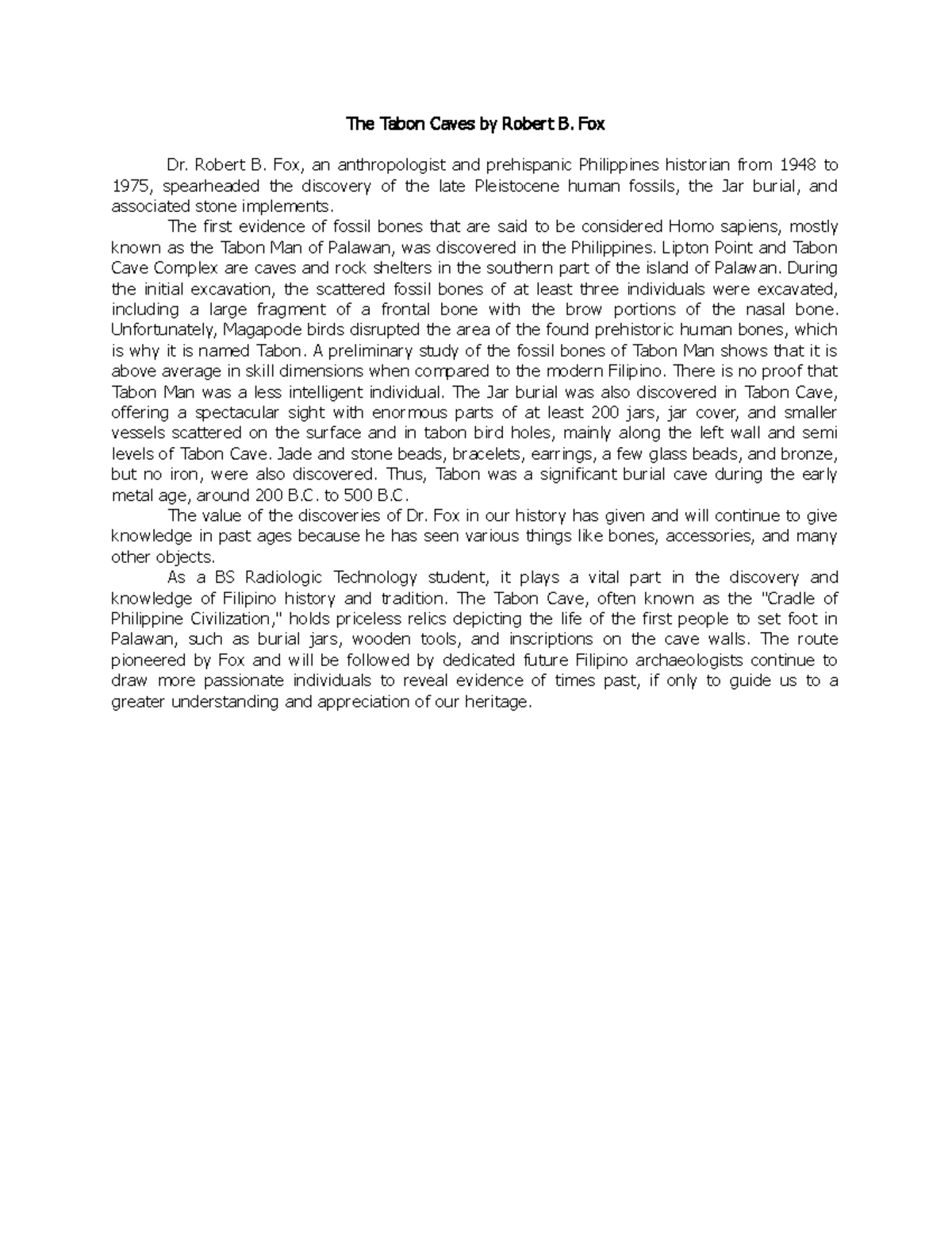 Exploring the Significance of the Tabon Caves in Philippine History ...