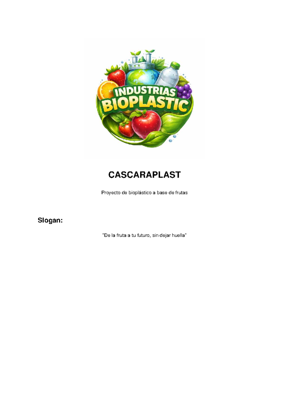 Cascaraplast con logo - Nose - Fundamentos De Investigacion ...