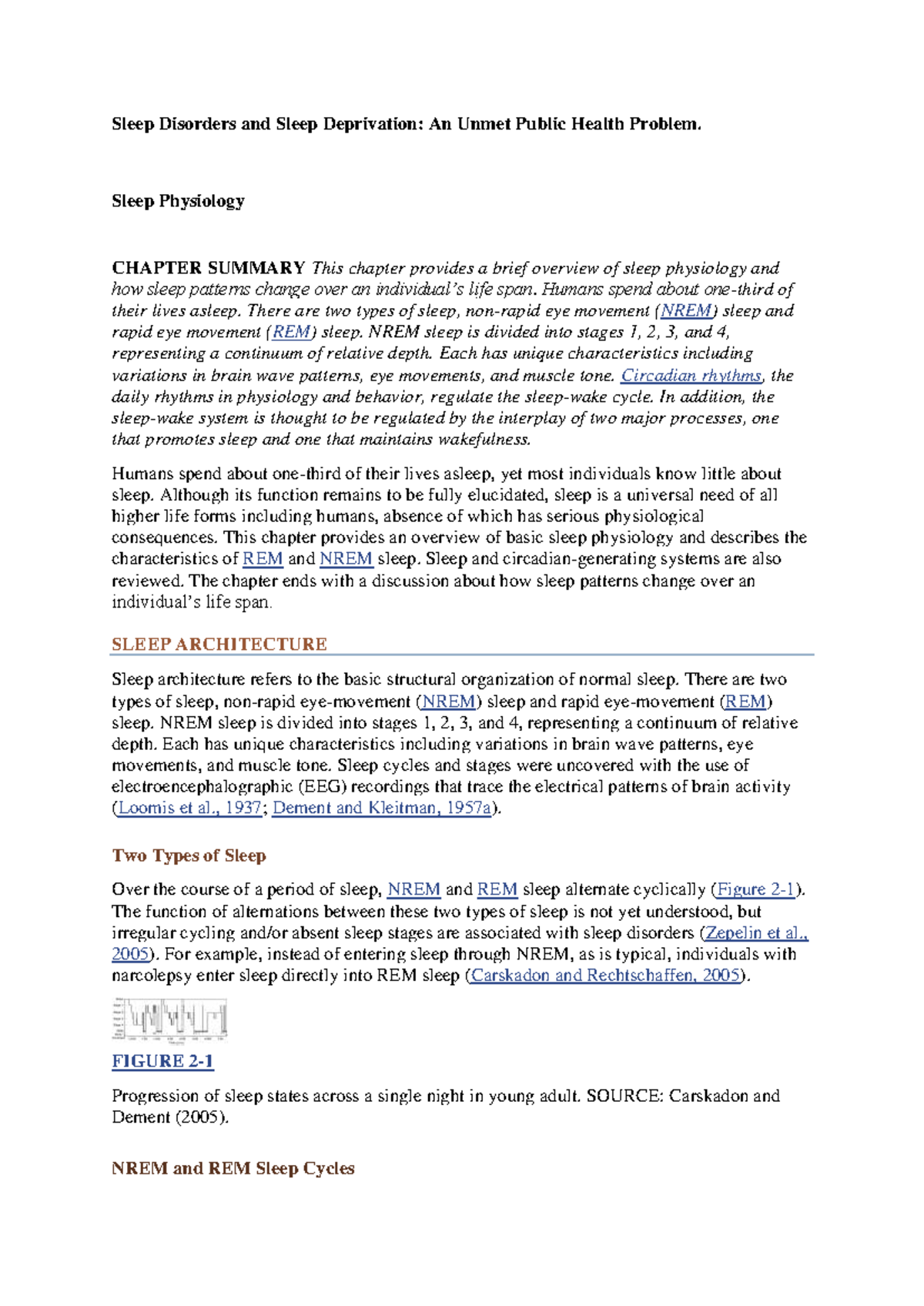 Sleep Disorders and Sleep Physiology: Module 4 Lecture Summary - Studocu