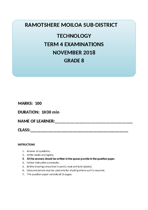 Gr 9 EMS P1 (English) November 2022 Question Paper - PROVINCIAL ...