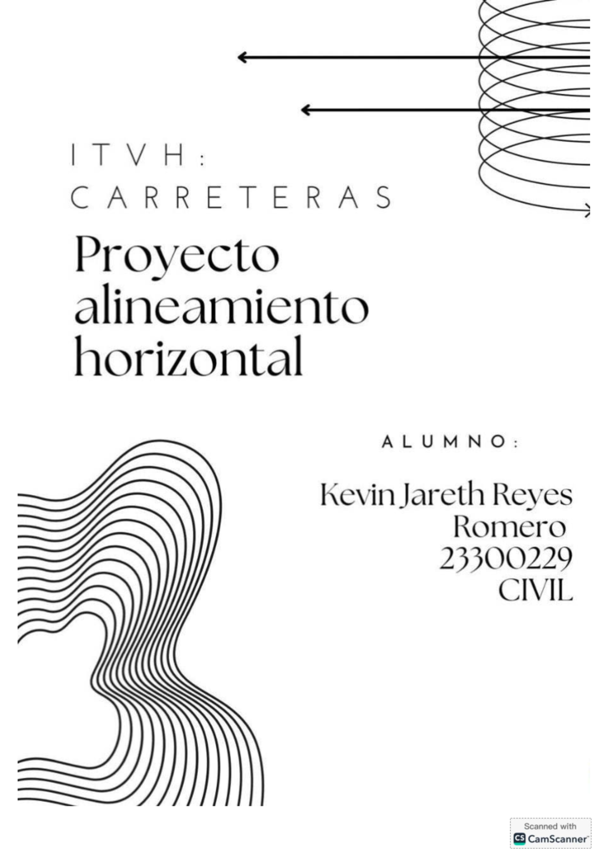 ITVH: Proyecto de Alineamiento Horizontal - Kevin J. Reyes - Studocu