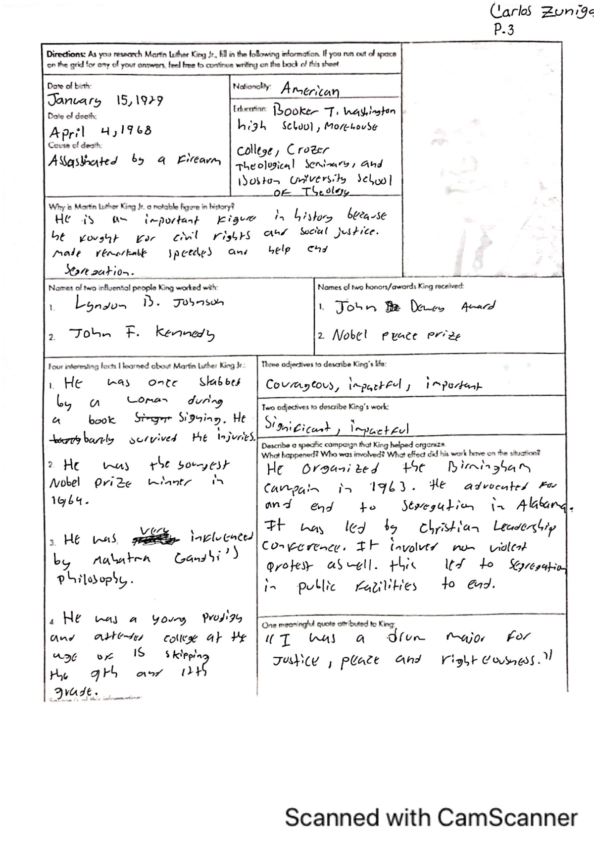 MLK: Civil Rights Leader and His Impact on Society (Essay Notes) - Studocu