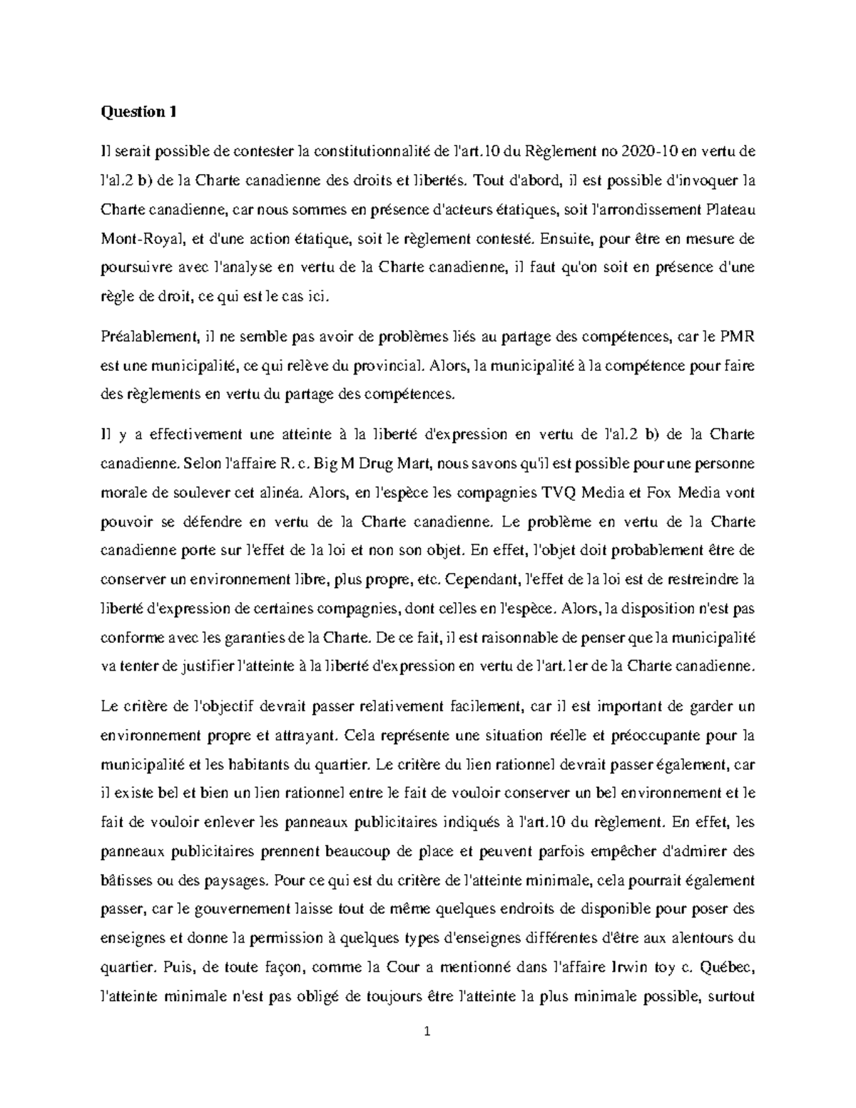 Constitutionnel 2 Examen final 2021 : Analyse et Corrigé - Studocu