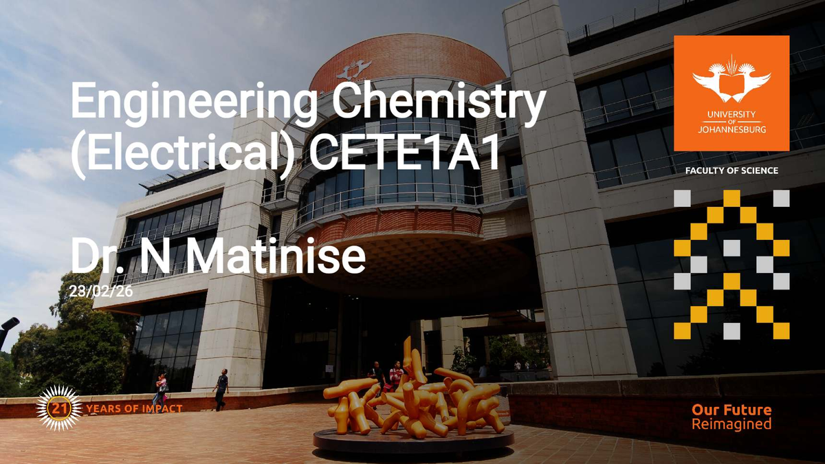 Engineering Chemistry Lecture Notes - Chemical Bonding - Studocu