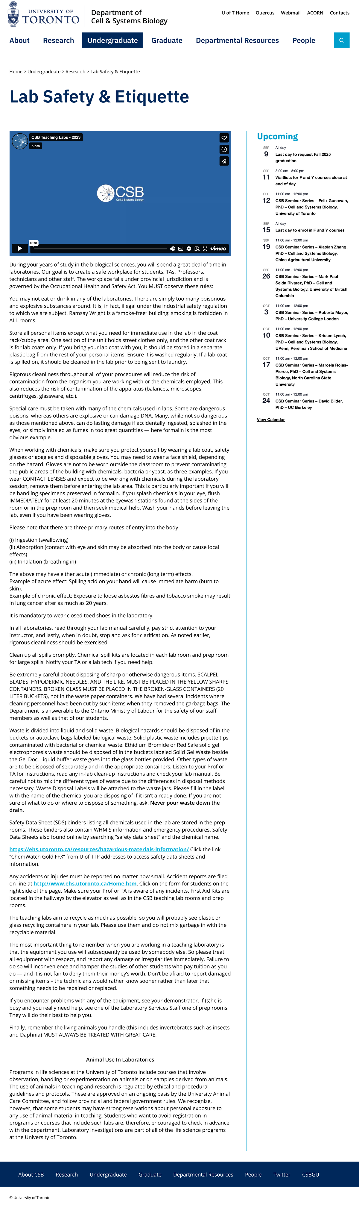 CSB 101: Lab Safety & Etiquette Guidelines for Students - Studocu