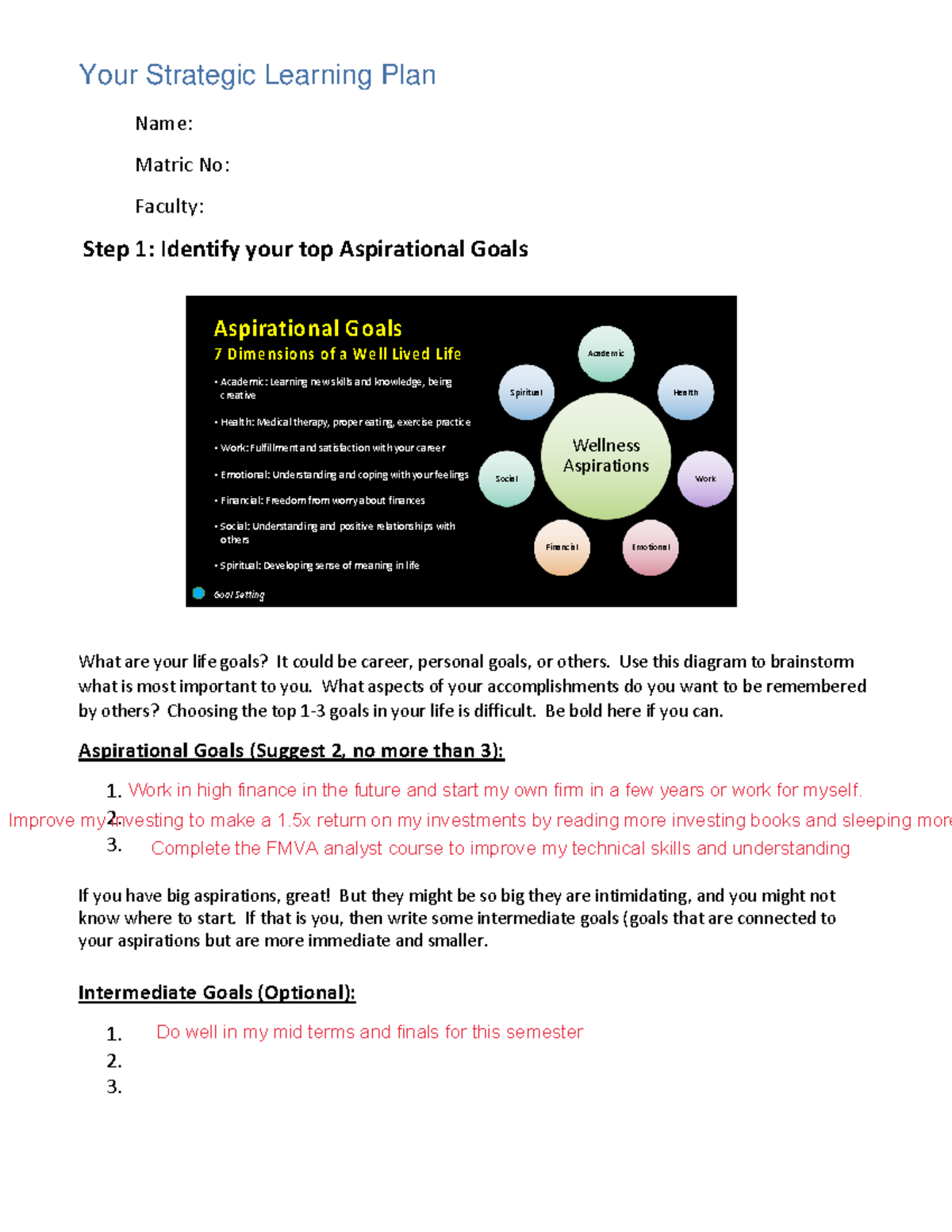 SLP Step 1 - Final - ALS1010 Assignment SLP step 1 - Your Strategic ...