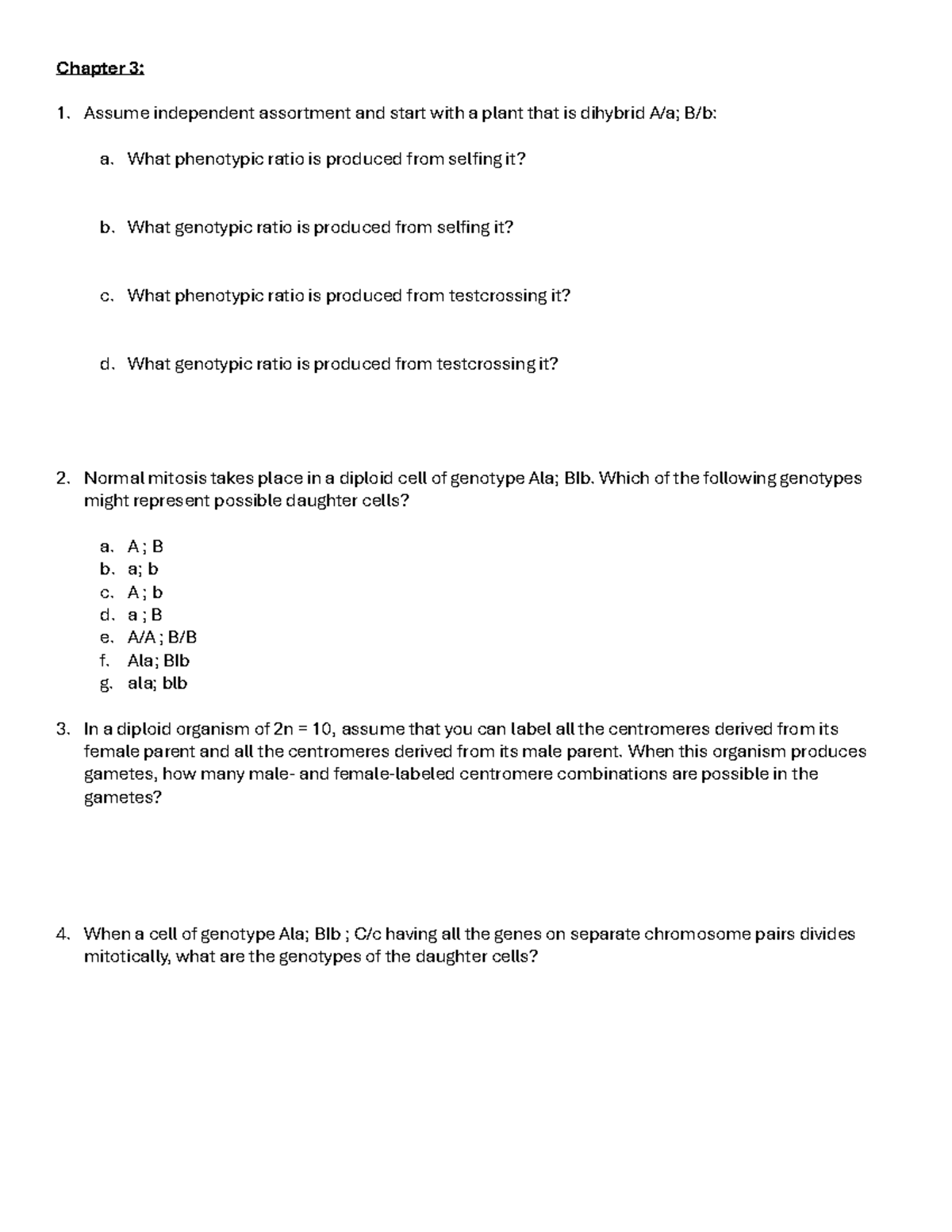 Chapter 3 Textbook Suggested Questions - Chapter 3: Assume independent ...