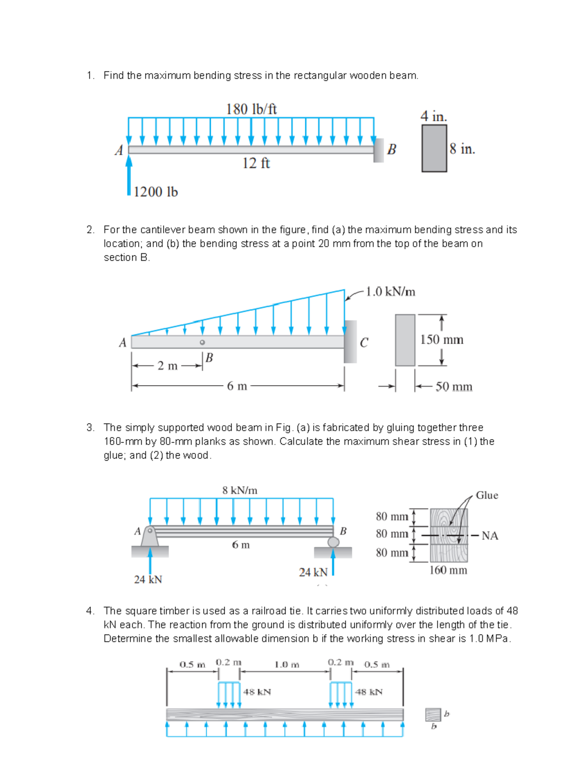 Stresses in Beams Assignment: Analyzing Bending and Shear Stress - Studocu