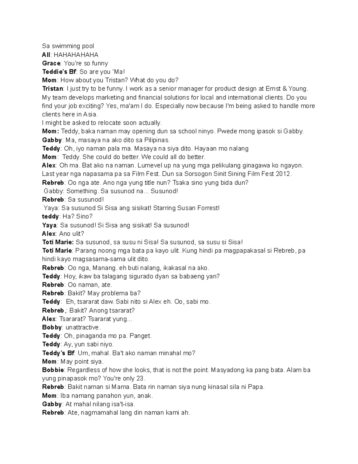 ENG 101: Essay on Humor and Relationships in Conversations - Studocu