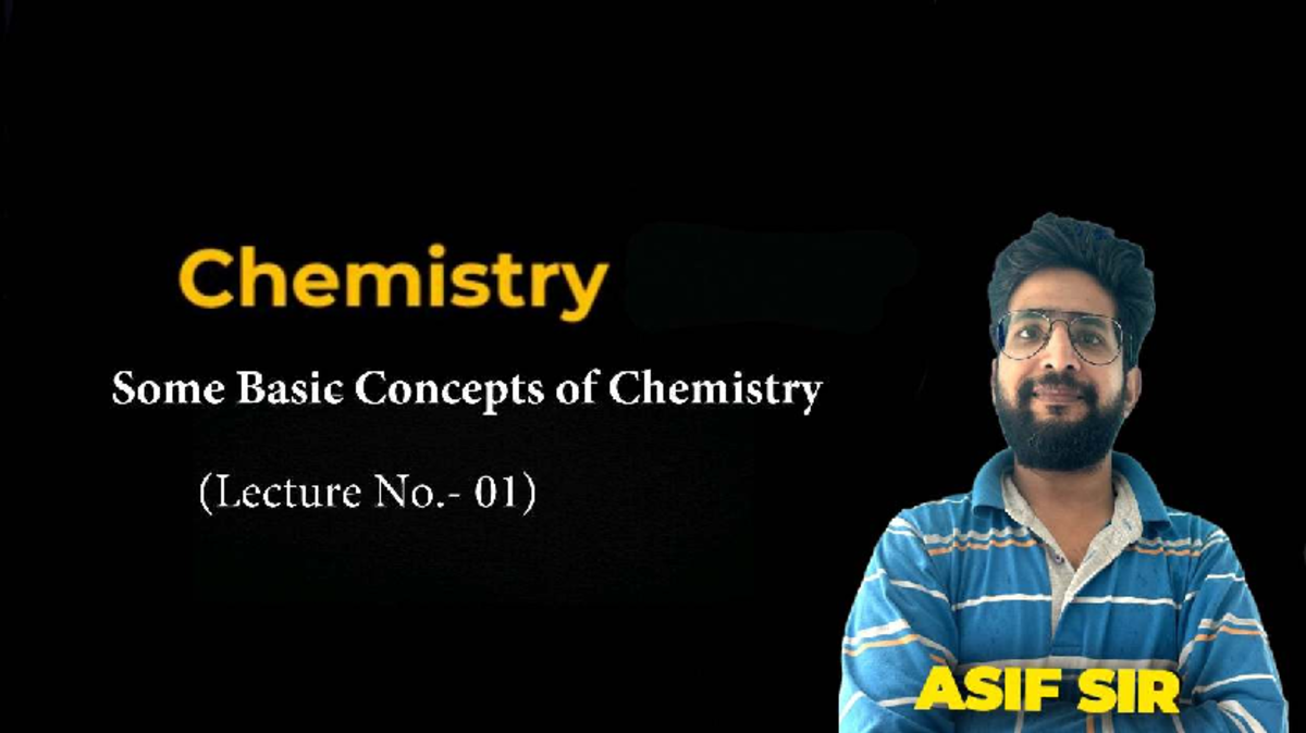 Chemistry Lecture 01: Basic Concepts of Mole & Mass Interconversions ...
