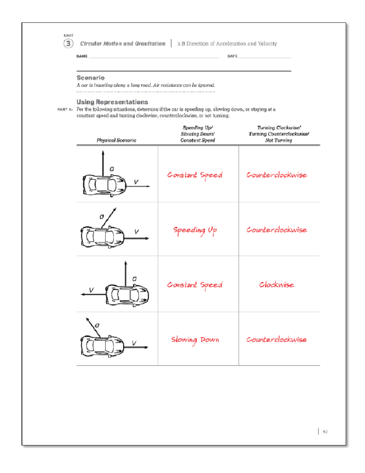 AP1 WB - Circular & Gravity Answer KEY - UNIT 3 Circular Motion and ...