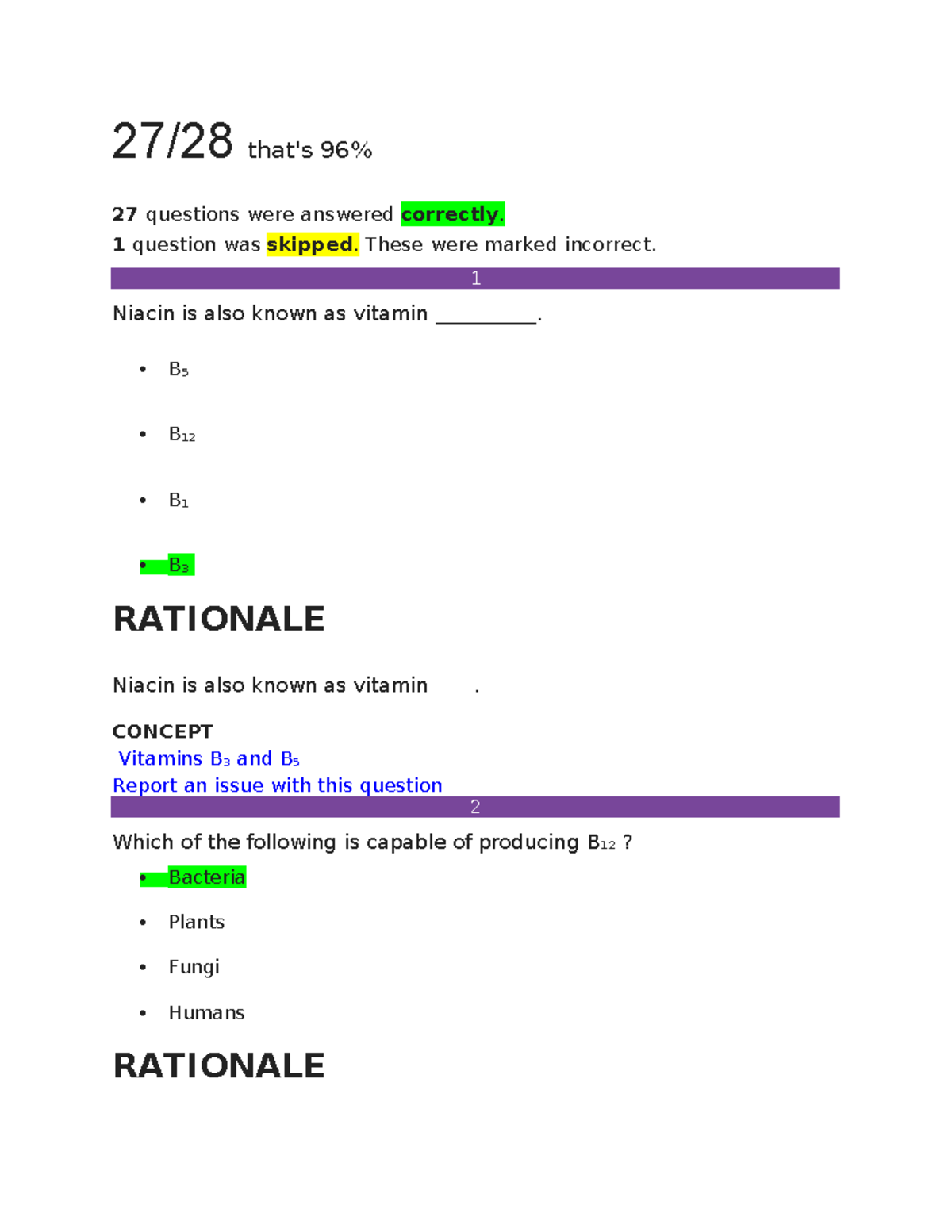 Nutrition Unit 3 Milestone 3: Key Concepts and Questions - Studocu