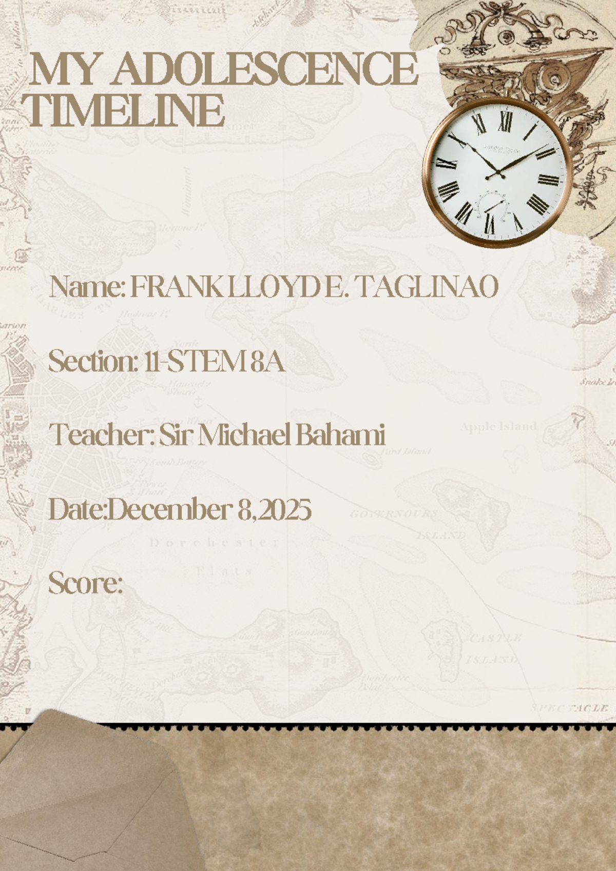 Adolescence Timeline: Growth & Reflection by Frank Lloyd E. Taglinao ...
