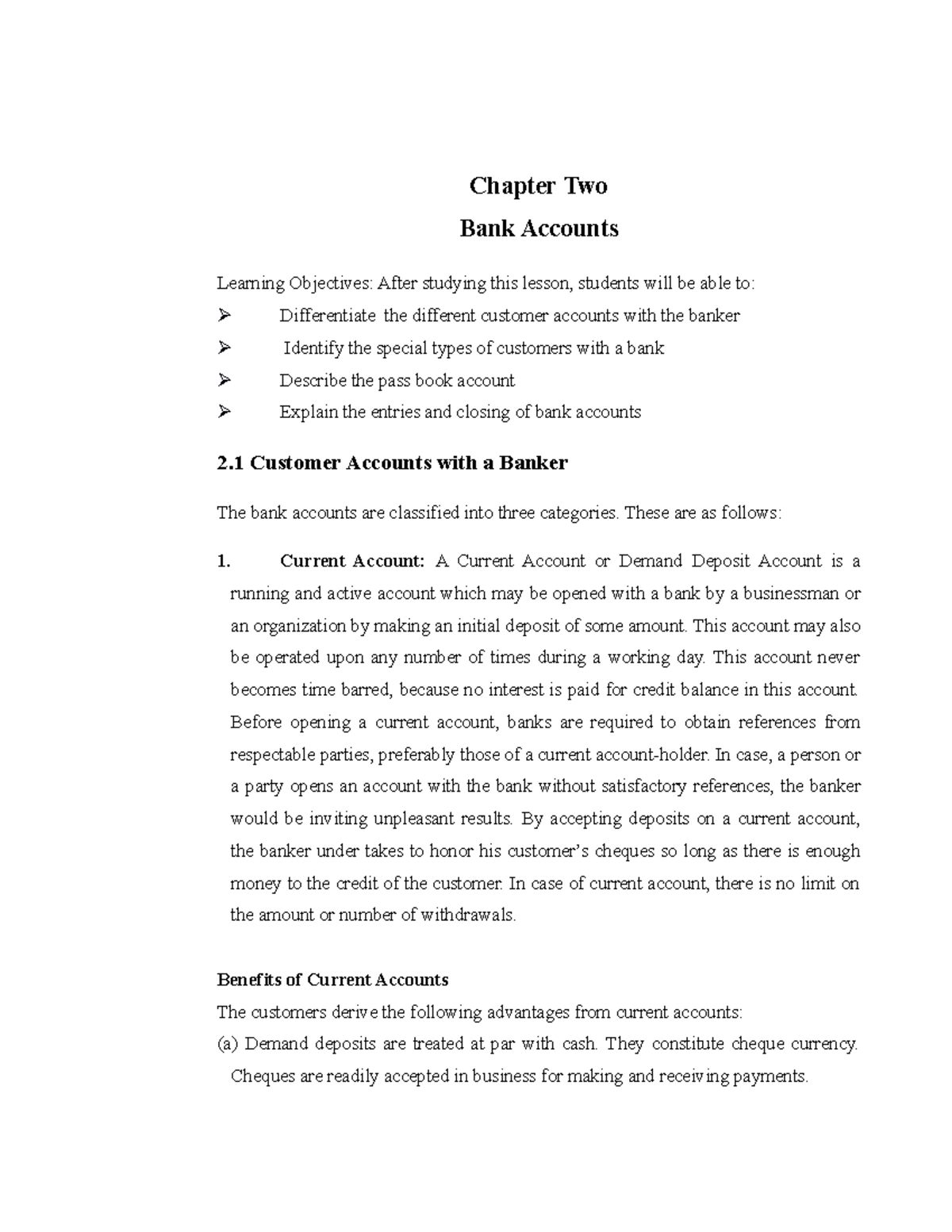 Banking Practice and Procedure Chapter 2: Bank Accounts Explained - Studocu