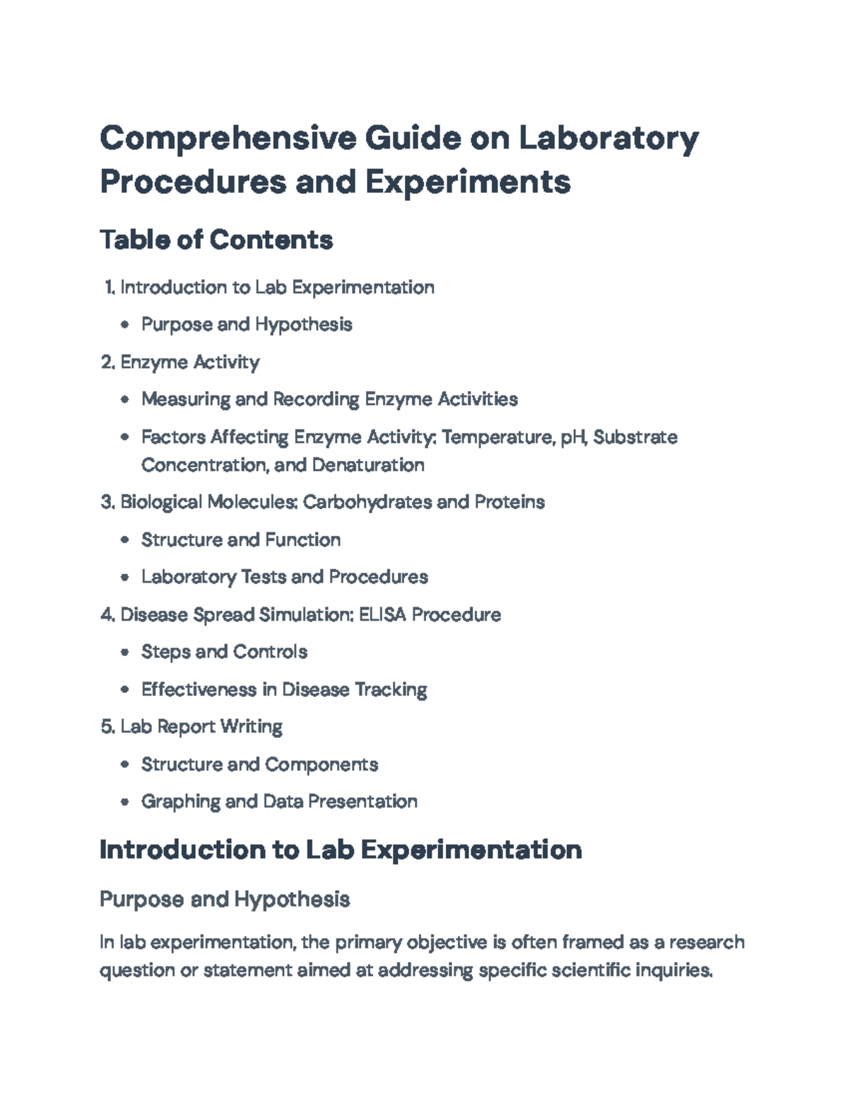 Lab Procedures & Experiments: A Comprehensive Guide to ELISA and More ...