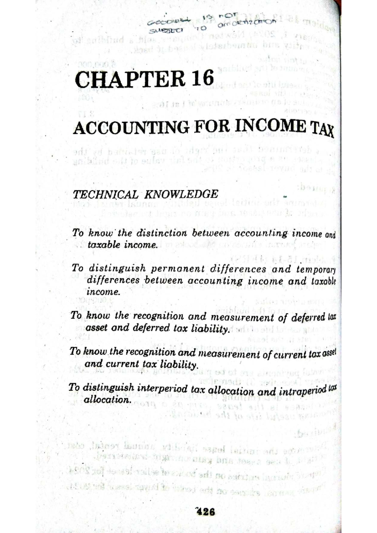 Chapter 16: Accounting for Income Tax - Understanding Income ...