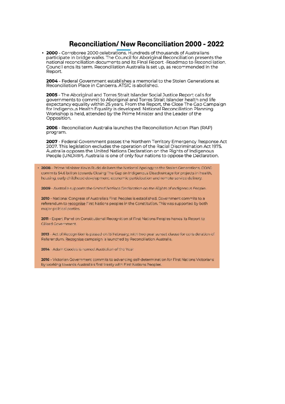 SWB109 Final Report on Reconciliation and Indigenous Rights 2000-2016 ...