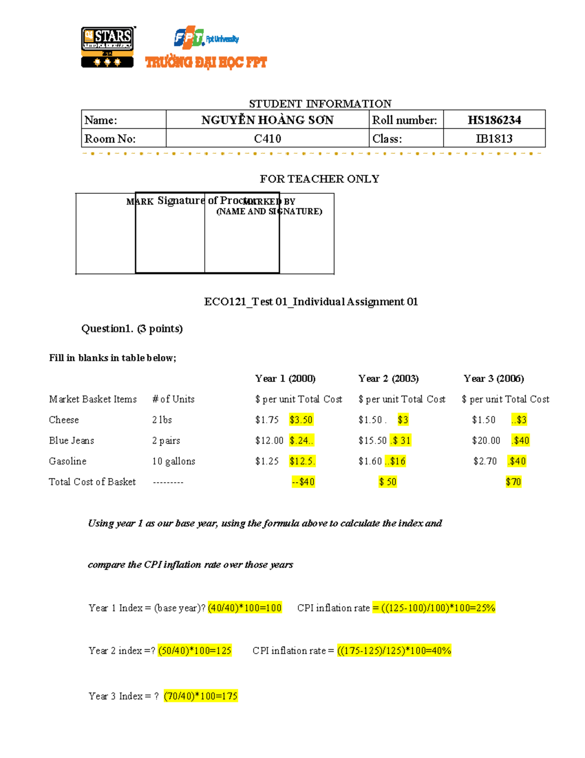 ECO121 Test-01 Individual-Assignment-01 Spring 2024 - STUDENT ...
