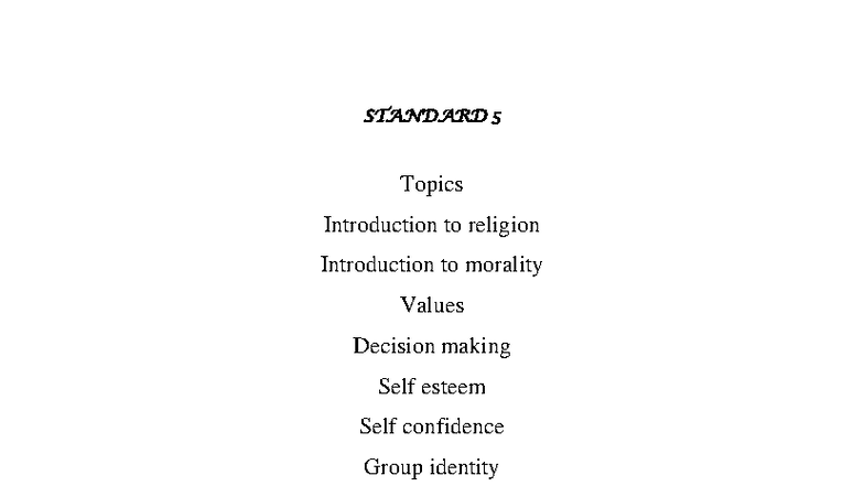 RME Notes 5: Introduction to Religion and Morality (72118043) - Studocu