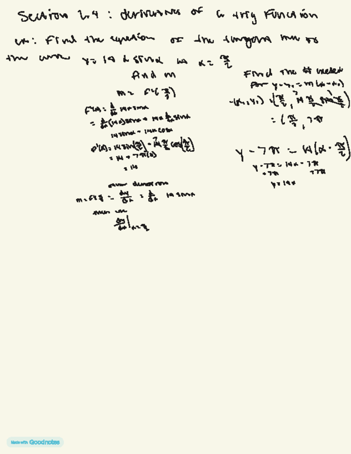 Calc 2 - Notes! - MATH 224 - Section 1. 8 : derimoires of a drig ...