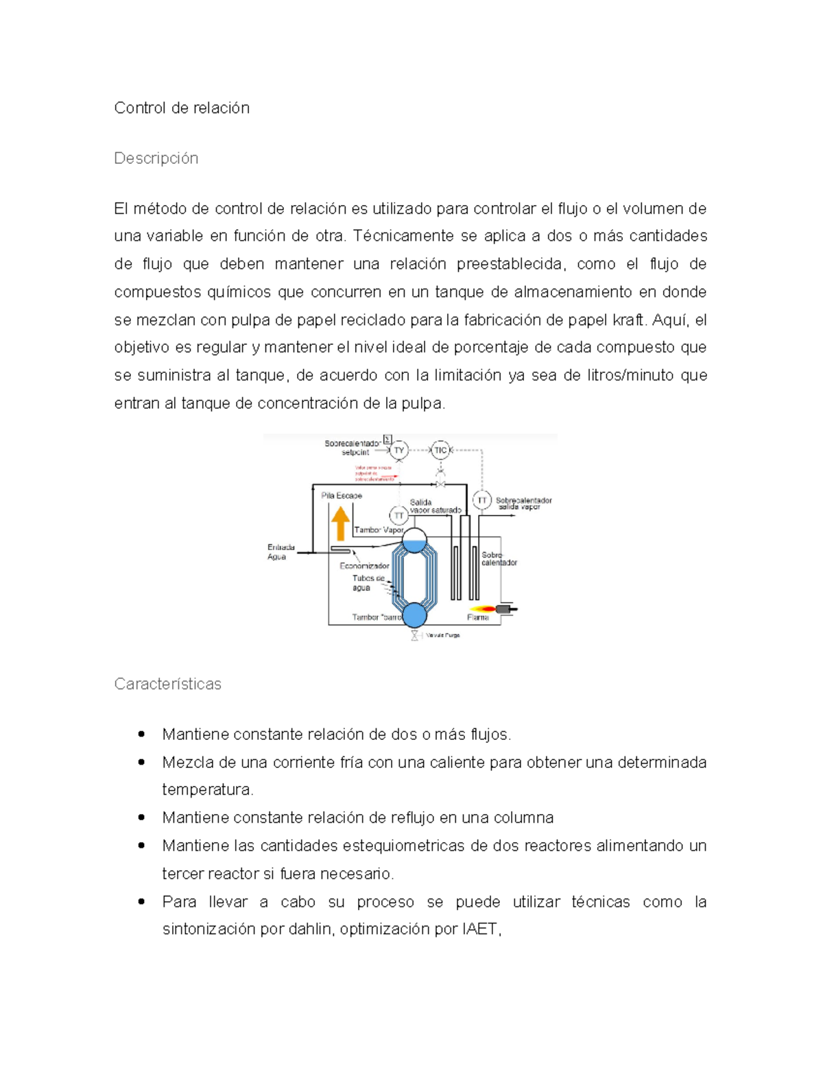 Control de relación - material - Control de relación Descripción El ...