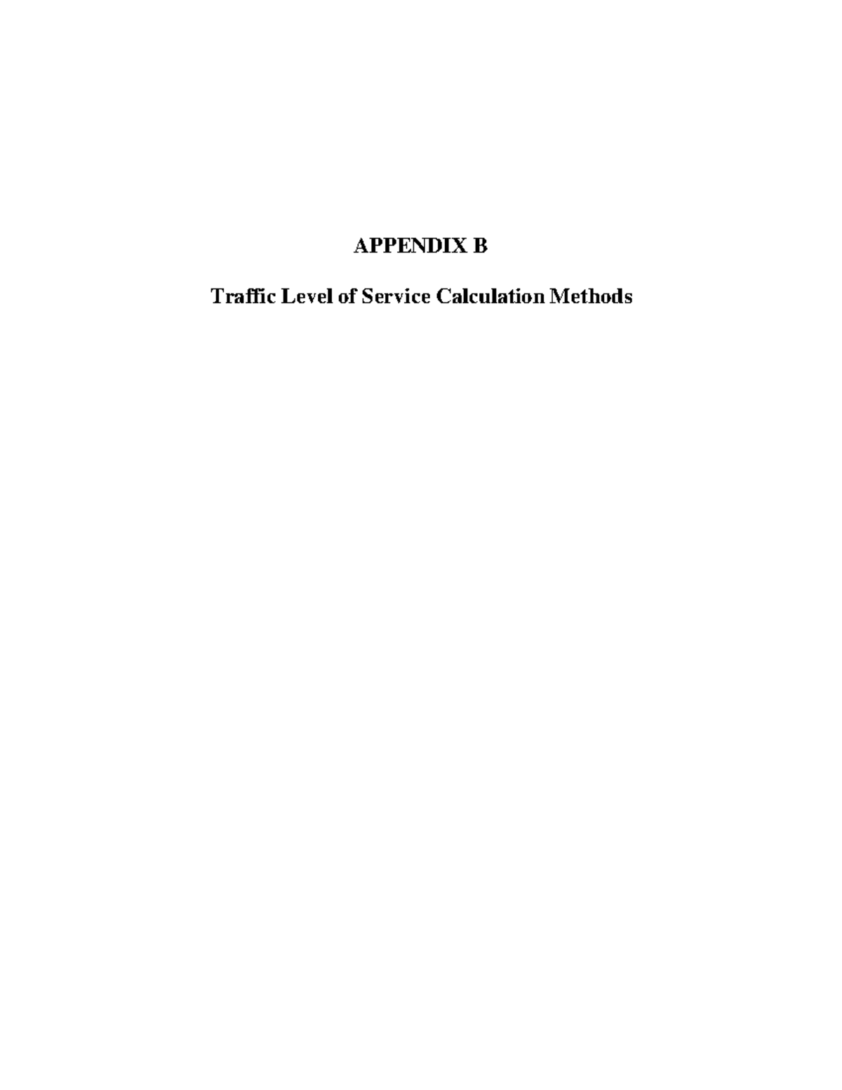 Cmp 2005 Appendix B - Relación V/C para tránsito - APPENDIX B Traffic ...