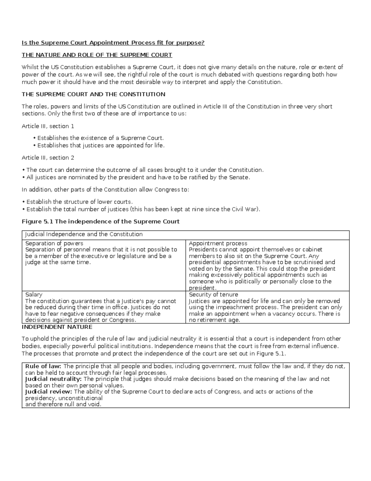 Reevaluating the Supreme Court Appointment Process: Is It Fit for ...