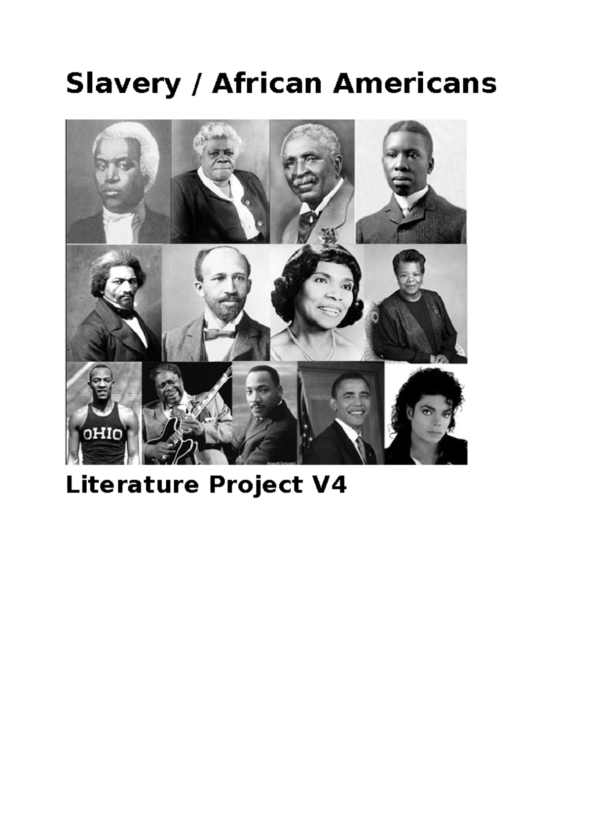 African American Literature Project: Slavery and Its Impact - Studeersnel