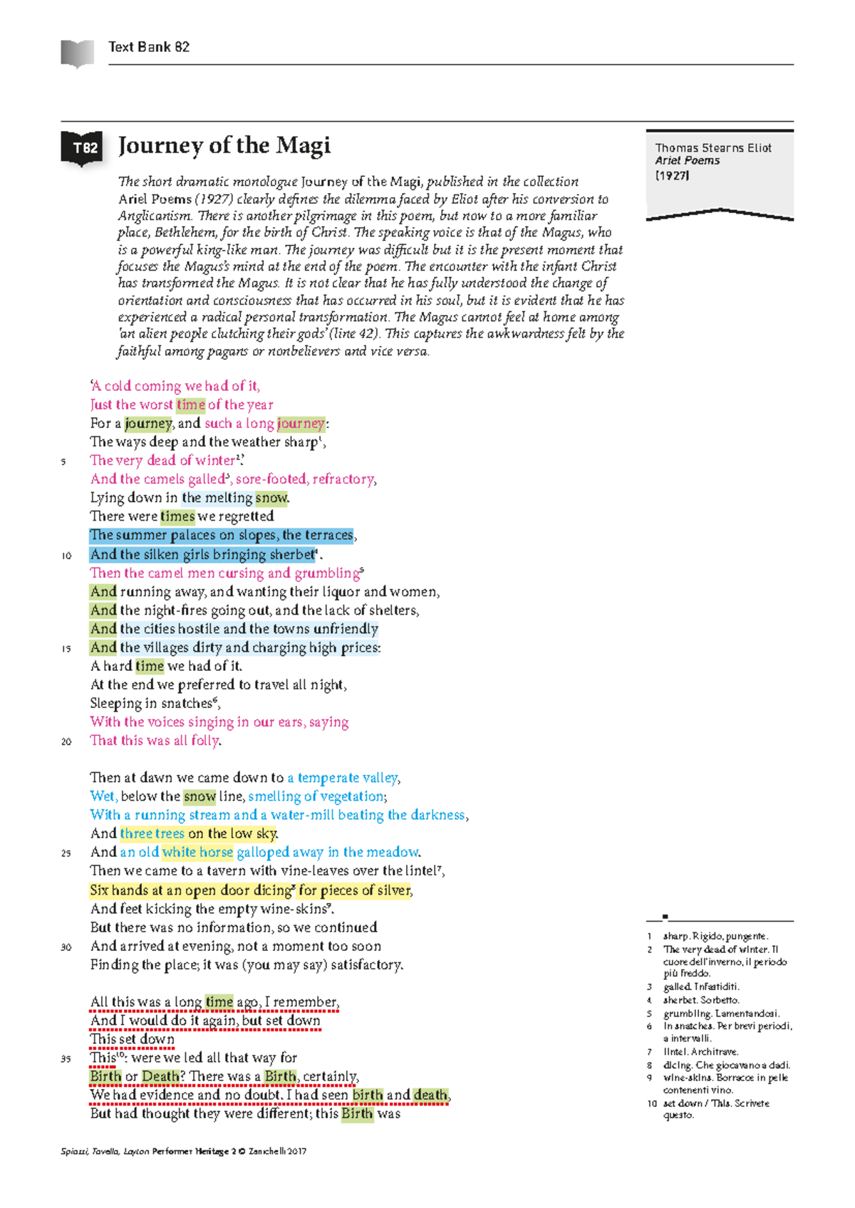 TB82 T.S. Eliot's Journey of the Magi: An Analysis - Studocu