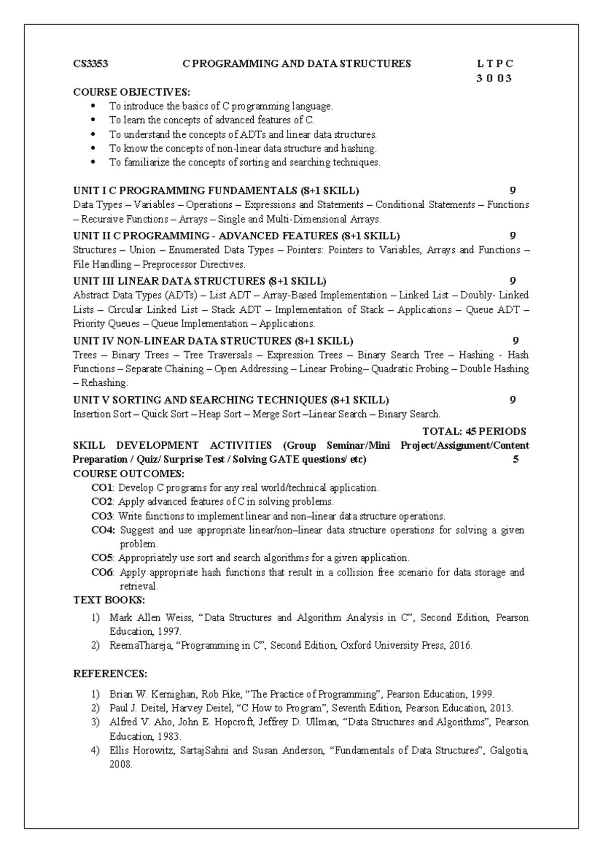 CS3591 - Computer Networks Course Syllabus and Objectives - Studocu