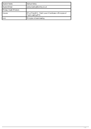 [Solved] Explain the range of documents required for different types - Principles of Team ...