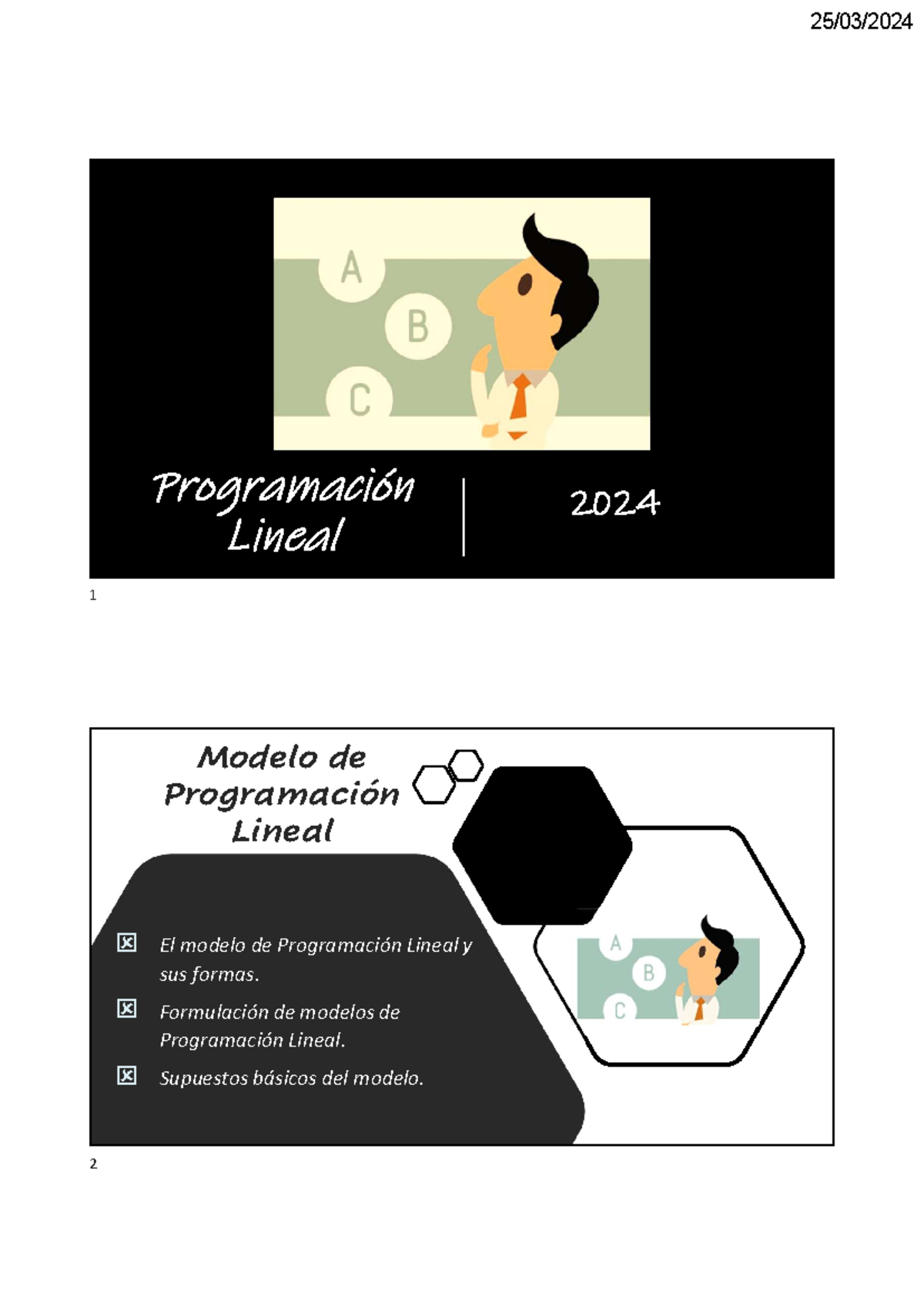 Modelo de Programación Lineal 1: Formulación y Ejemplos - Studocu