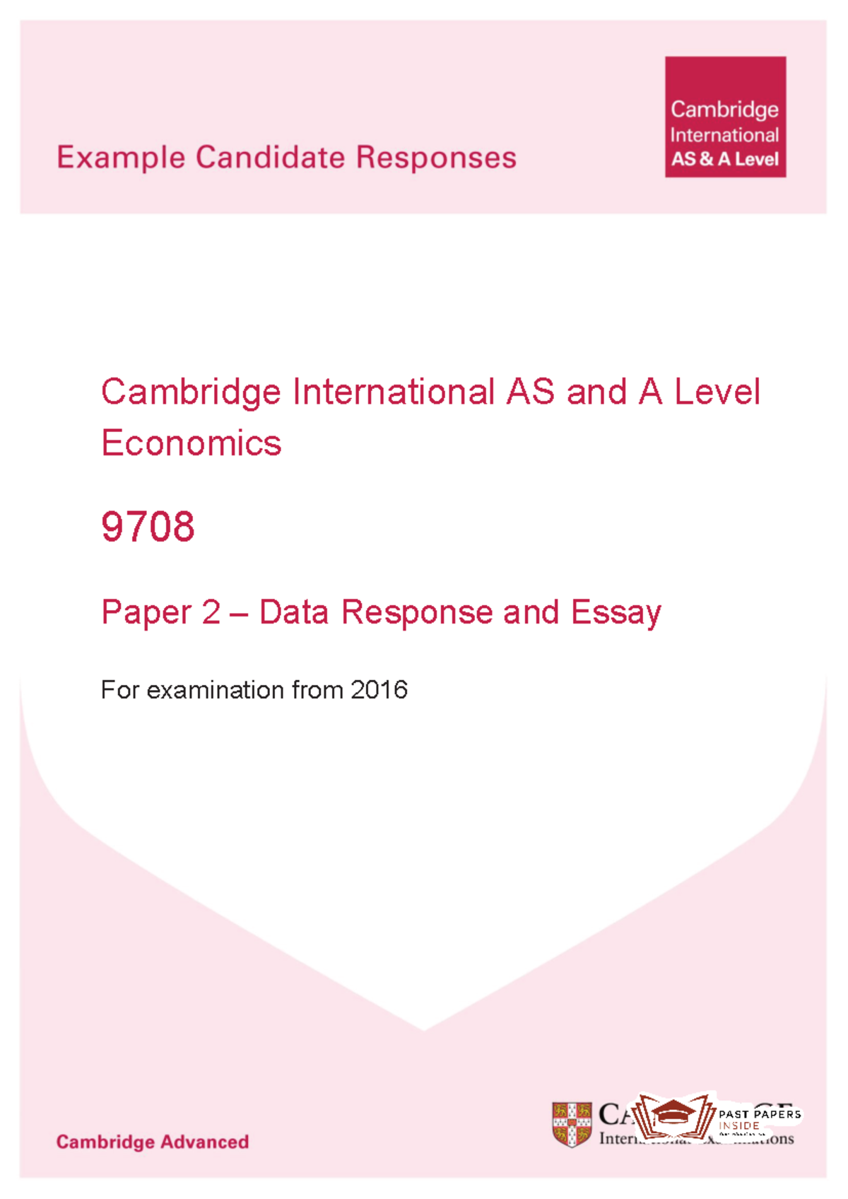 9708 Example Candidate Response Paper 2 for examination - Cambridge ...