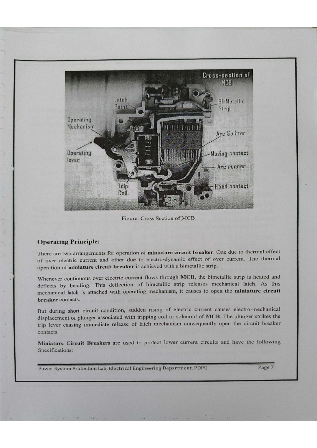 MCB-Operating Mechanism of Miniature Circuit Breaker: Principles ...
